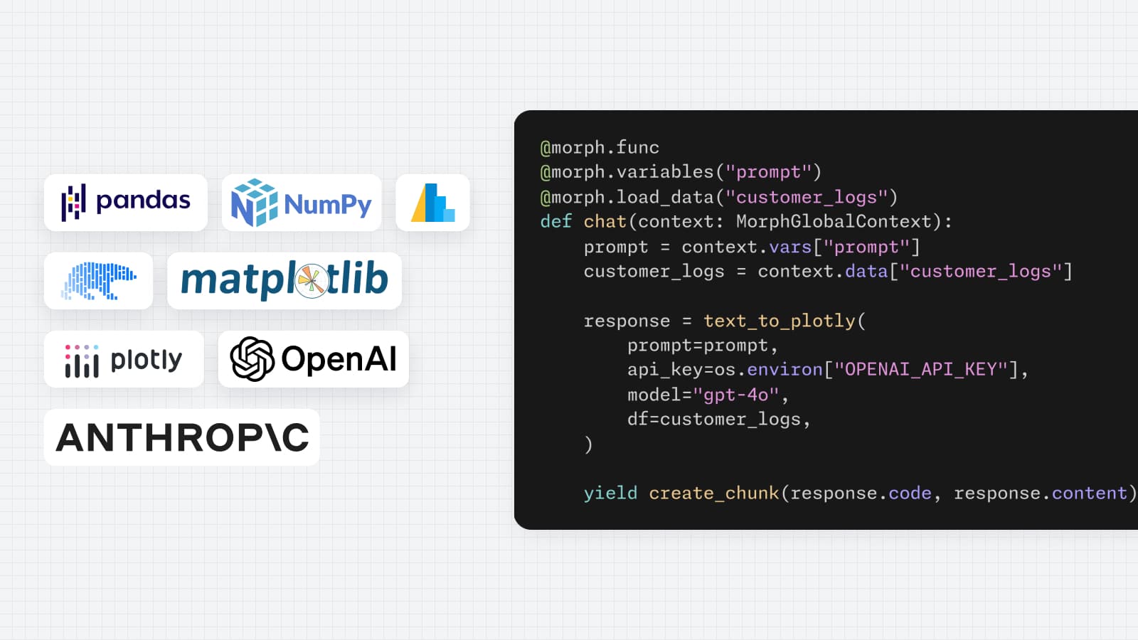 Morph - AIアプリのためのPythonフレームワークと認証付きクラウドホスティング